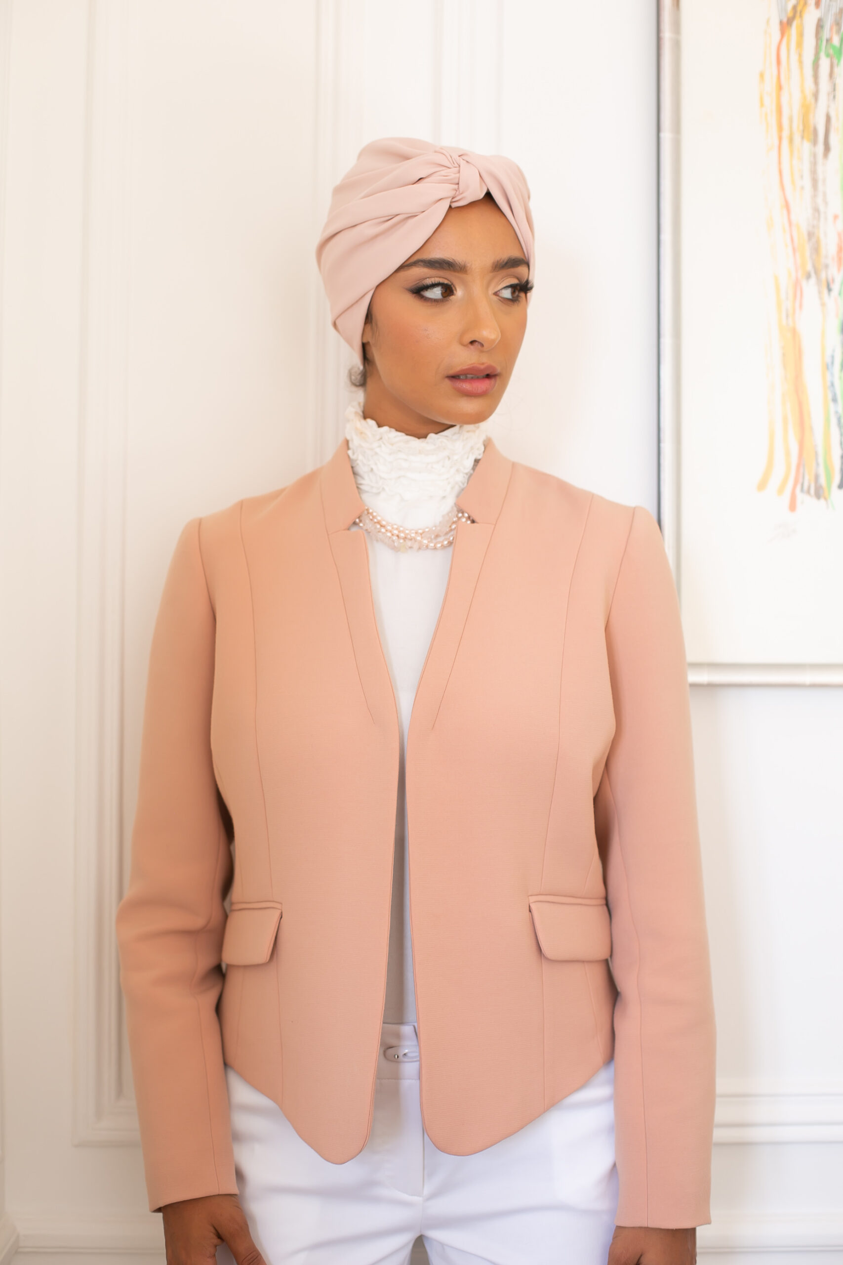 TANYA- Frilly turtleneck – Linda B